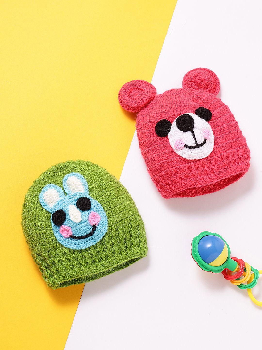 Buy CHUTPUT Infants Set Of 2 Woolen Beanies - Caps for Unisex Kids ...