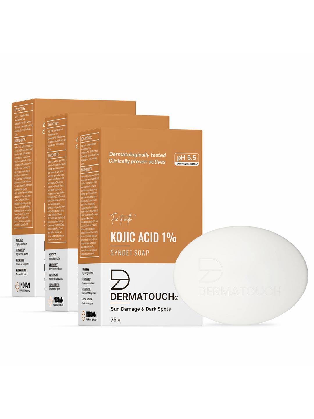 Buy Dermatouch Set Of 3 Fix It With Kojic Acid 1% Soap For Dark Spots ...