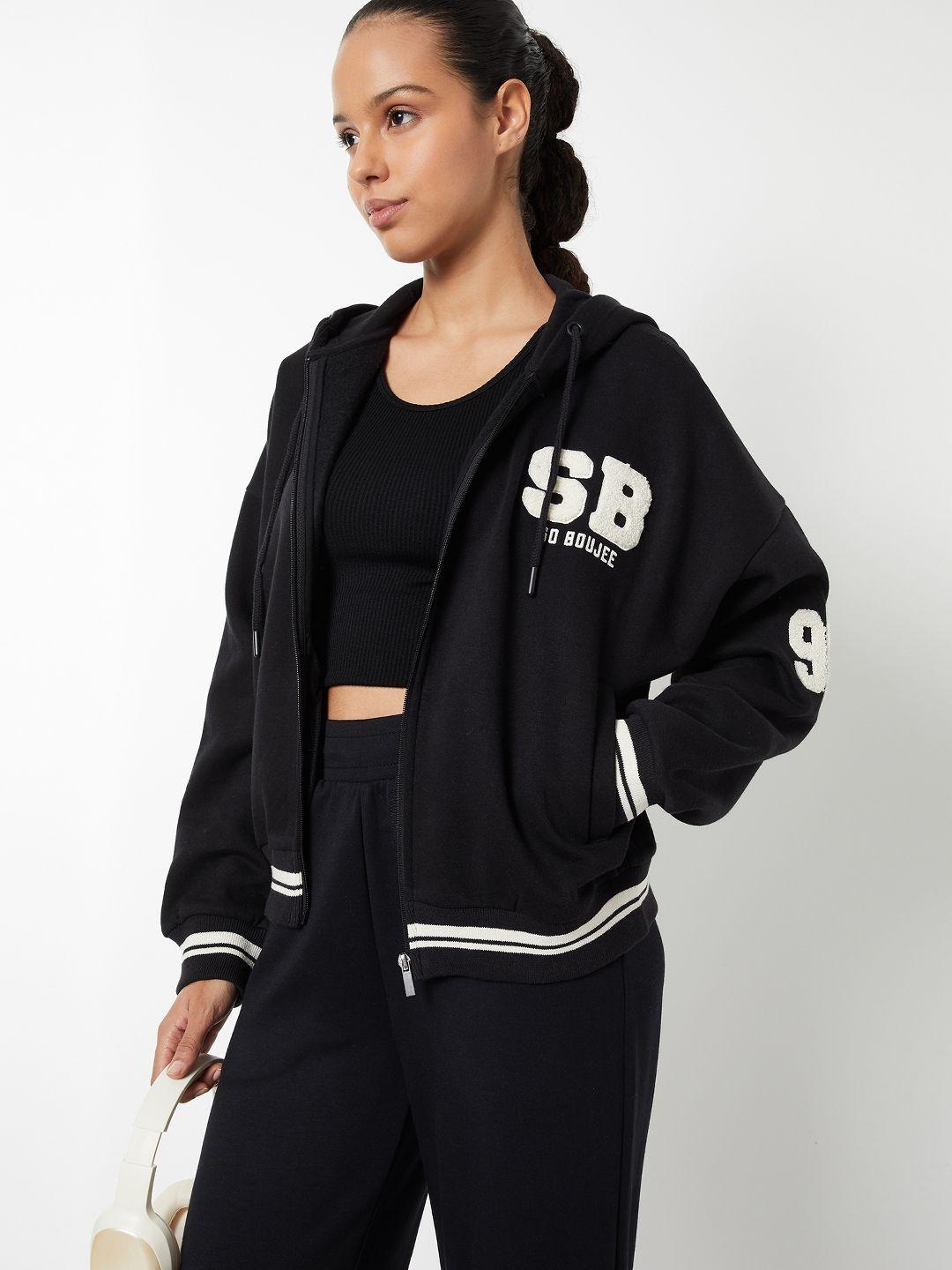 Buy Max Women Hooded Solid Varsity Jacket - Jackets for Women 36616847 ...