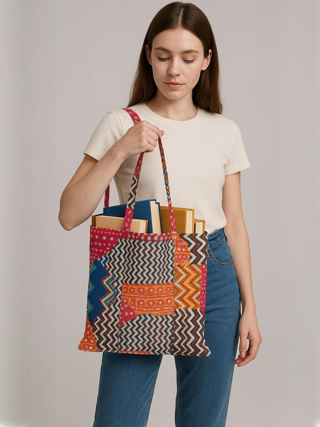 Buy YASH GALLERY Women Rayon Printed Multicolor Tote Bag - Handbags for ...
