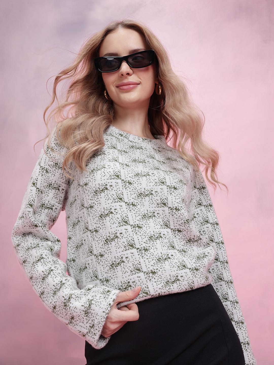 Buy DressBerry Women Self Design Pullover - Sweaters for Women 33283614 ...
