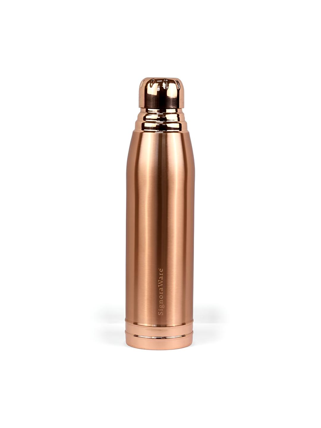 Buy SignoraWare Copper Toned Single Copper Water Bottle 1000ml - Water ...