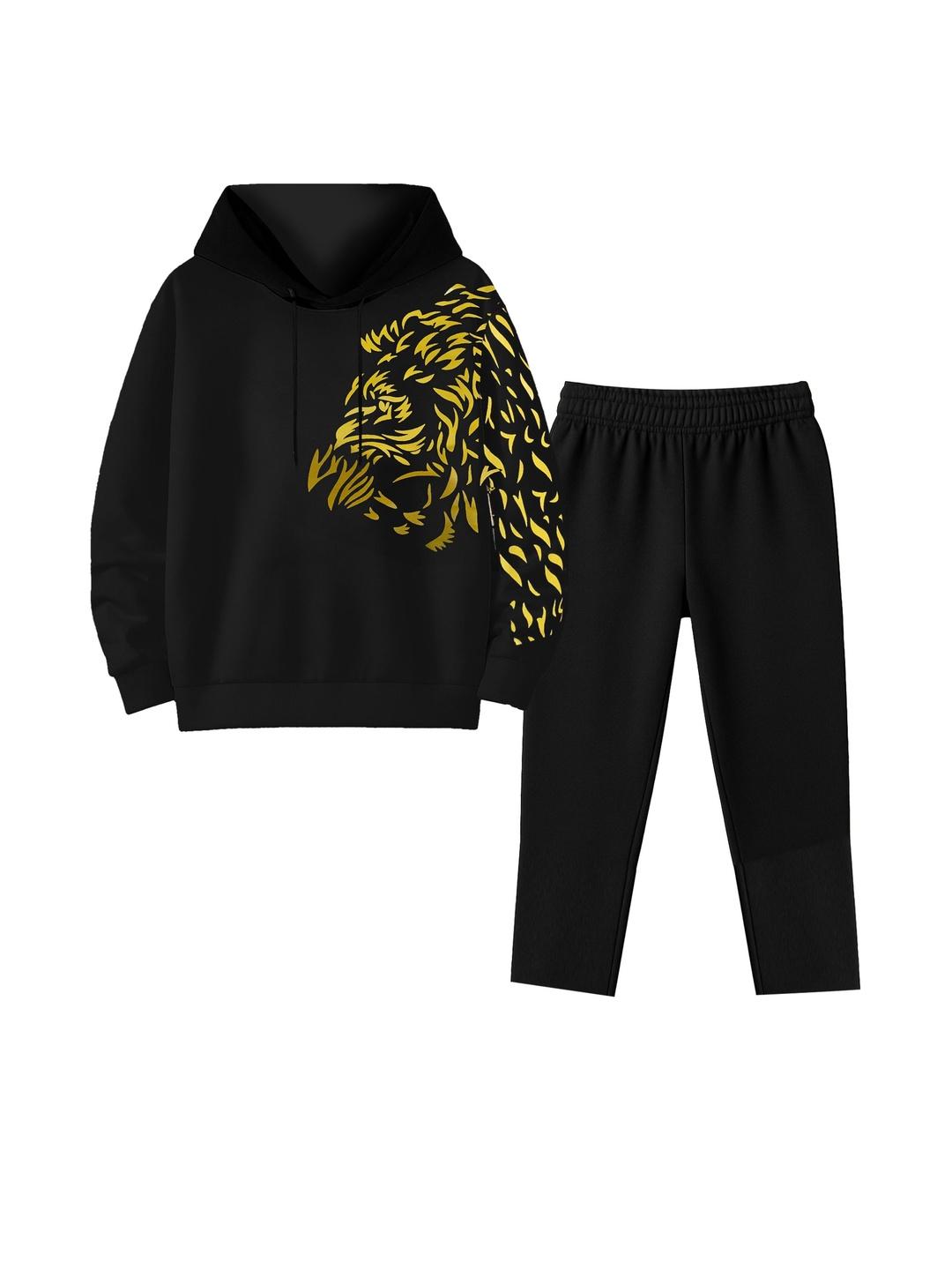 Buy Fasha Unisex Kids Printed Hoodies And Trousers Clothing Set ...