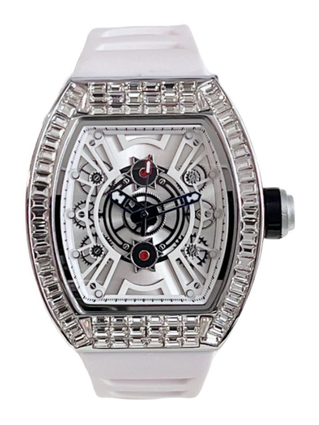 Buy Precious Duke Men Skeleton Dial & Regular Straps Analogue Watch PD ...
