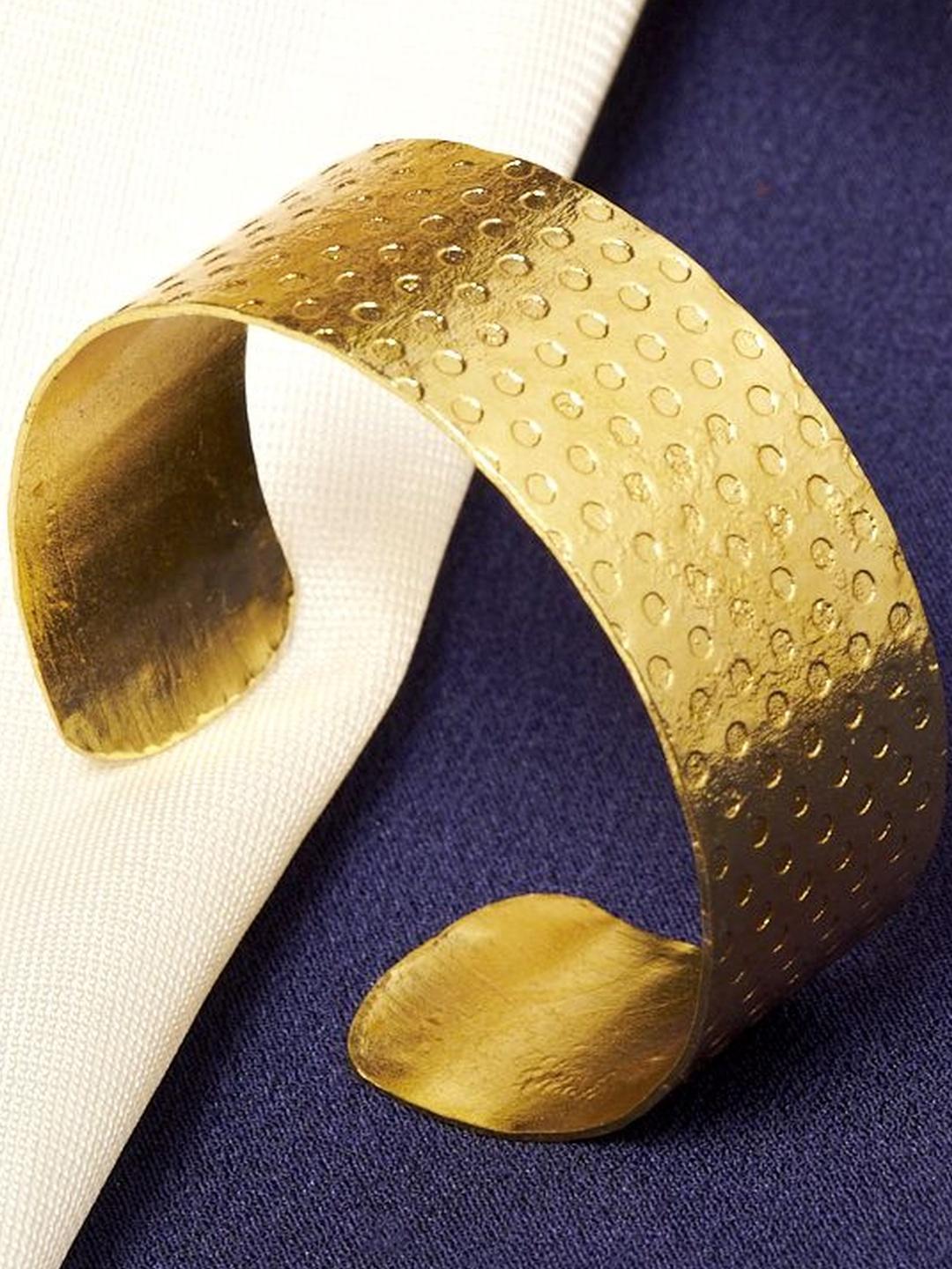 Buy Beenth & Doneth Women Brass Gold Plated Cuff Bracelet - Bracelet ...