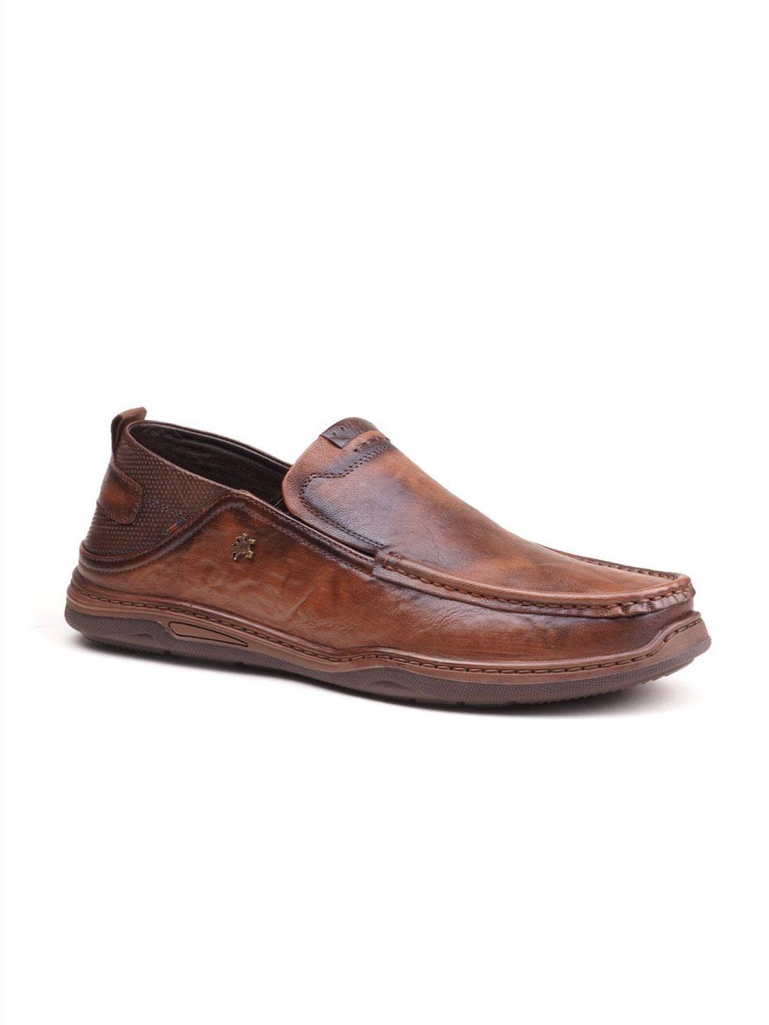 Buy Buckaroo Men Leather Round Toe Loafers - Casual Shoes for Men ...