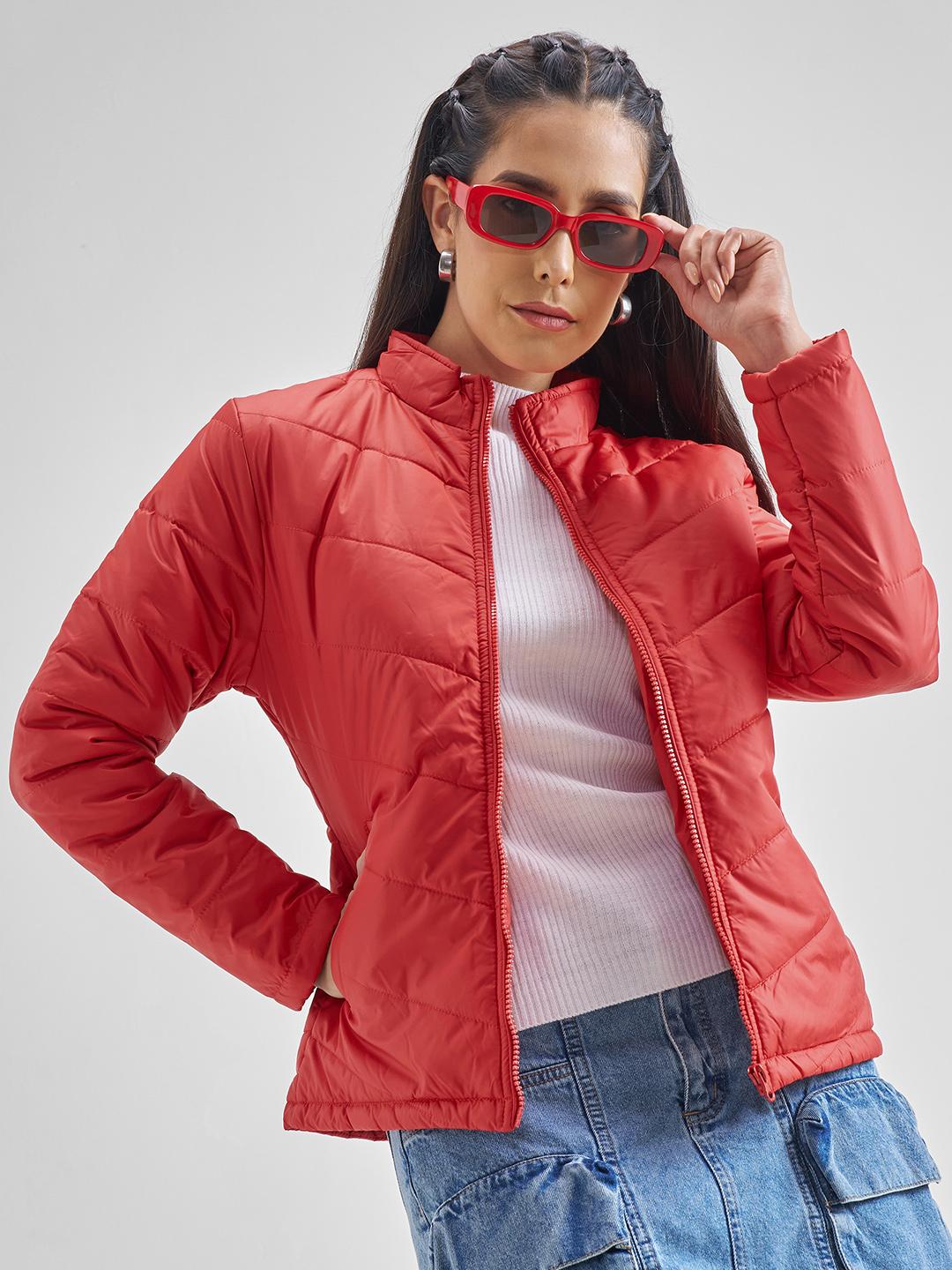 Buy Tokyo Talkies Solid Women Quilted Puffer Jacket - Jackets for Women ...