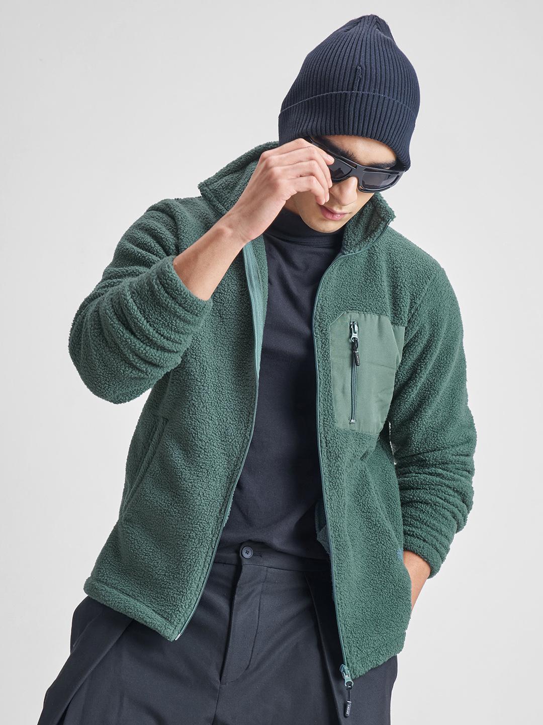 Buy HIGHLANDER High Neck Front Open Sweatshirt - Sweatshirts for Men ...