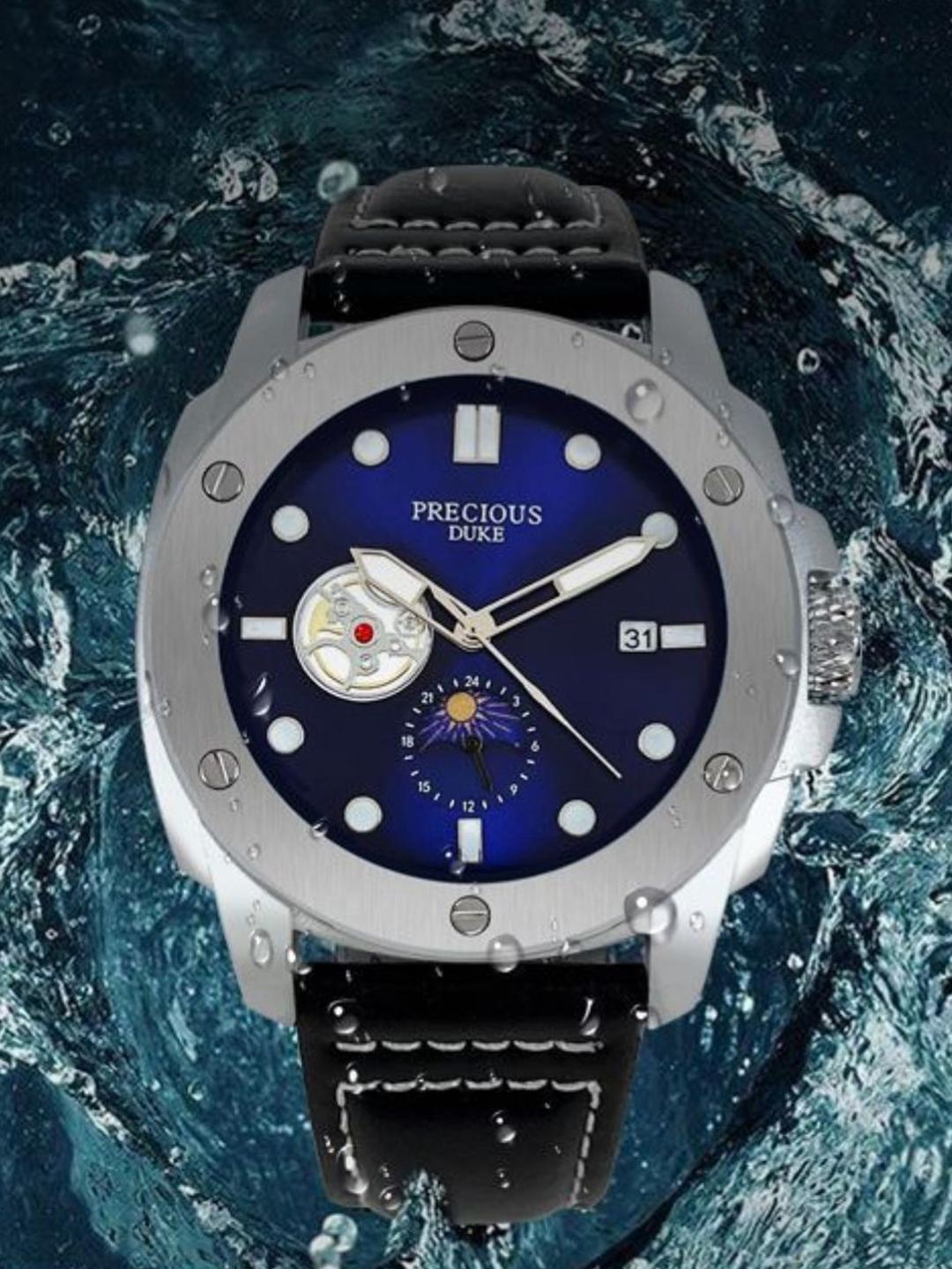 Buy Precious Duke Men Dial & Leather Straps Analogue Watch PD ...