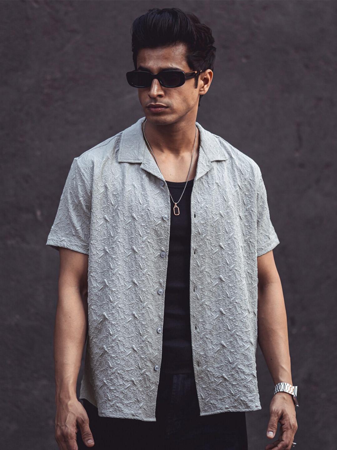 Buy Powerlook Self Design Casual Shirt - Shirts for Men 28613288 | Myntra