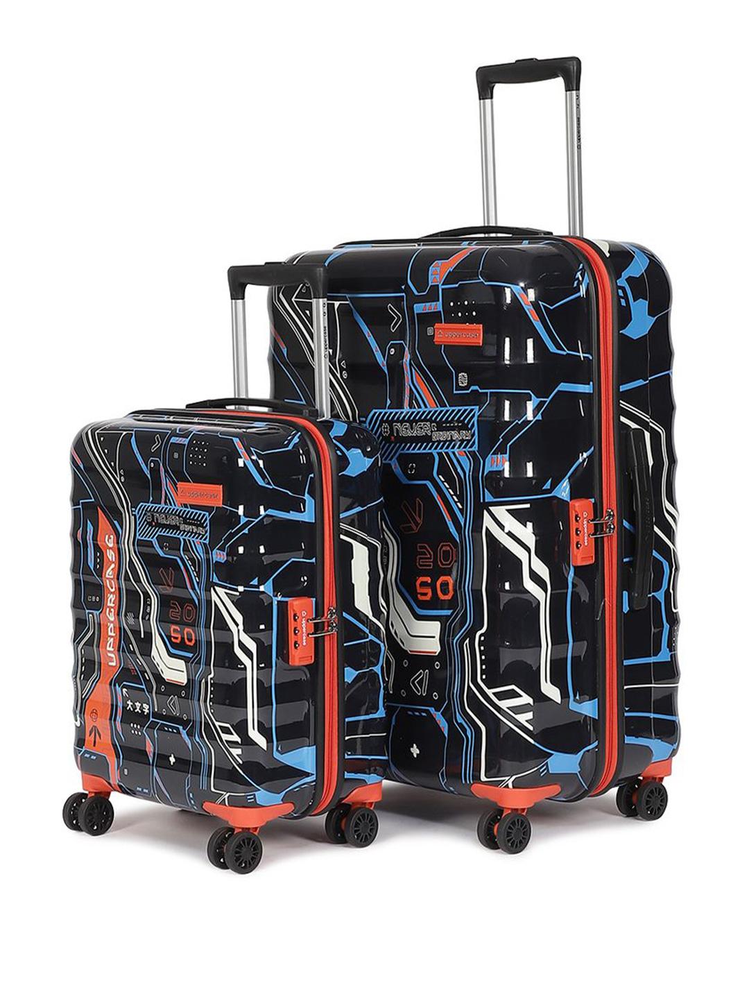 Buy Uppercase Cyber Punk Unisex Set Of 2 Hard Case Suitcase - Trolley ...