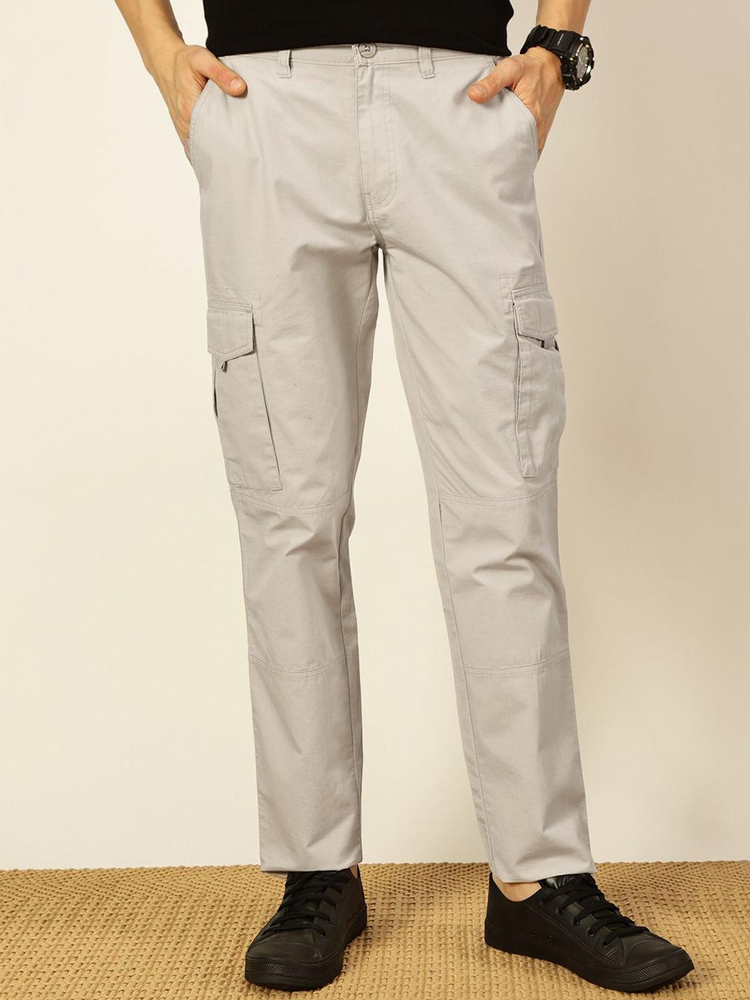 Buy Thomas Scott Men Pure Cotton Regular Fit Cargos - Trousers for Men ...