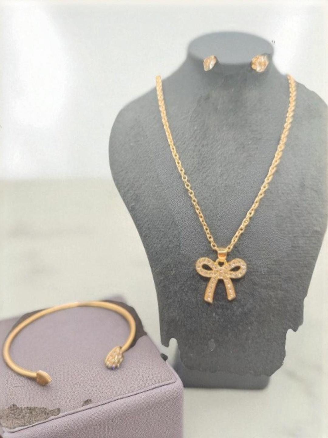Buy SAPRAA TRENDS Women Gold Plated Alloy American Diamond Jewellery ...