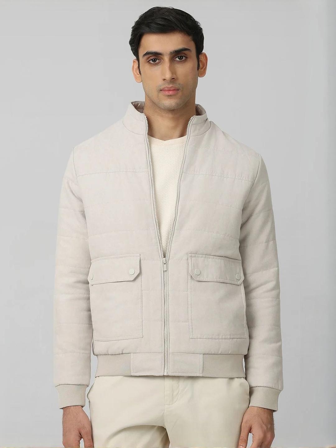 Buy Mufti Men Mock Collar Solid Padded Jacket - Jackets for Men ...