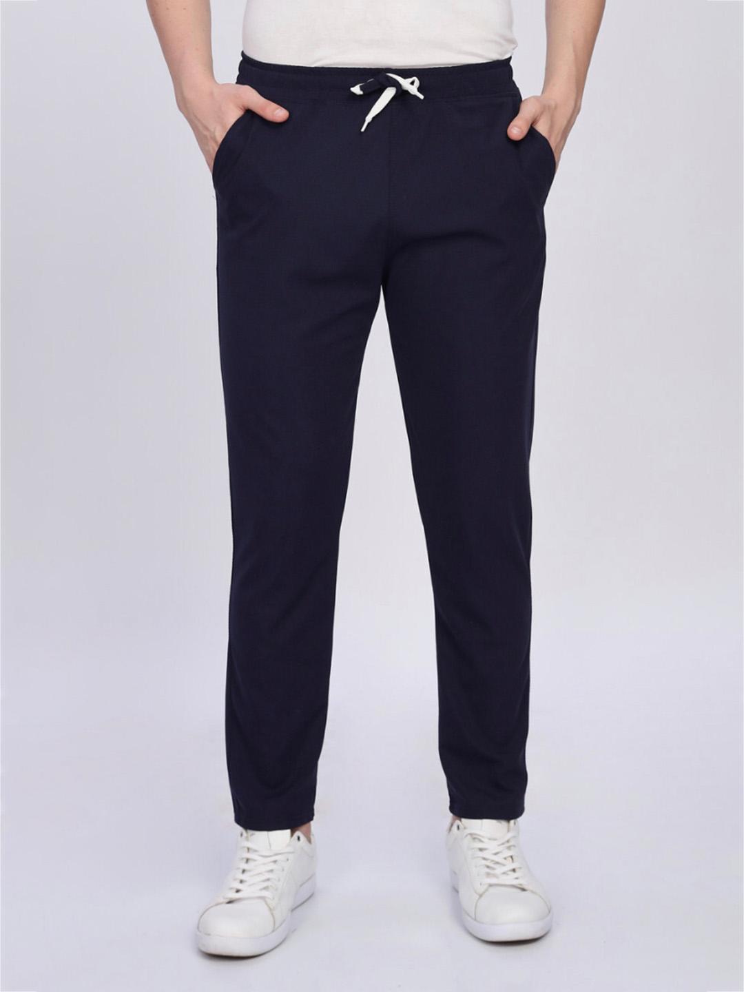 Buy SYMVI Men Mid Track Pants TINTIN_BLUE_S Navyblue - Track Pants for ...