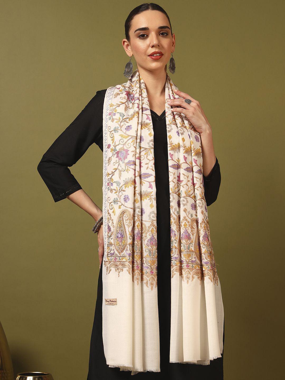 Buy Kala Maison Floral Embroidered Shawl - Shawl for Women 36205658 ...