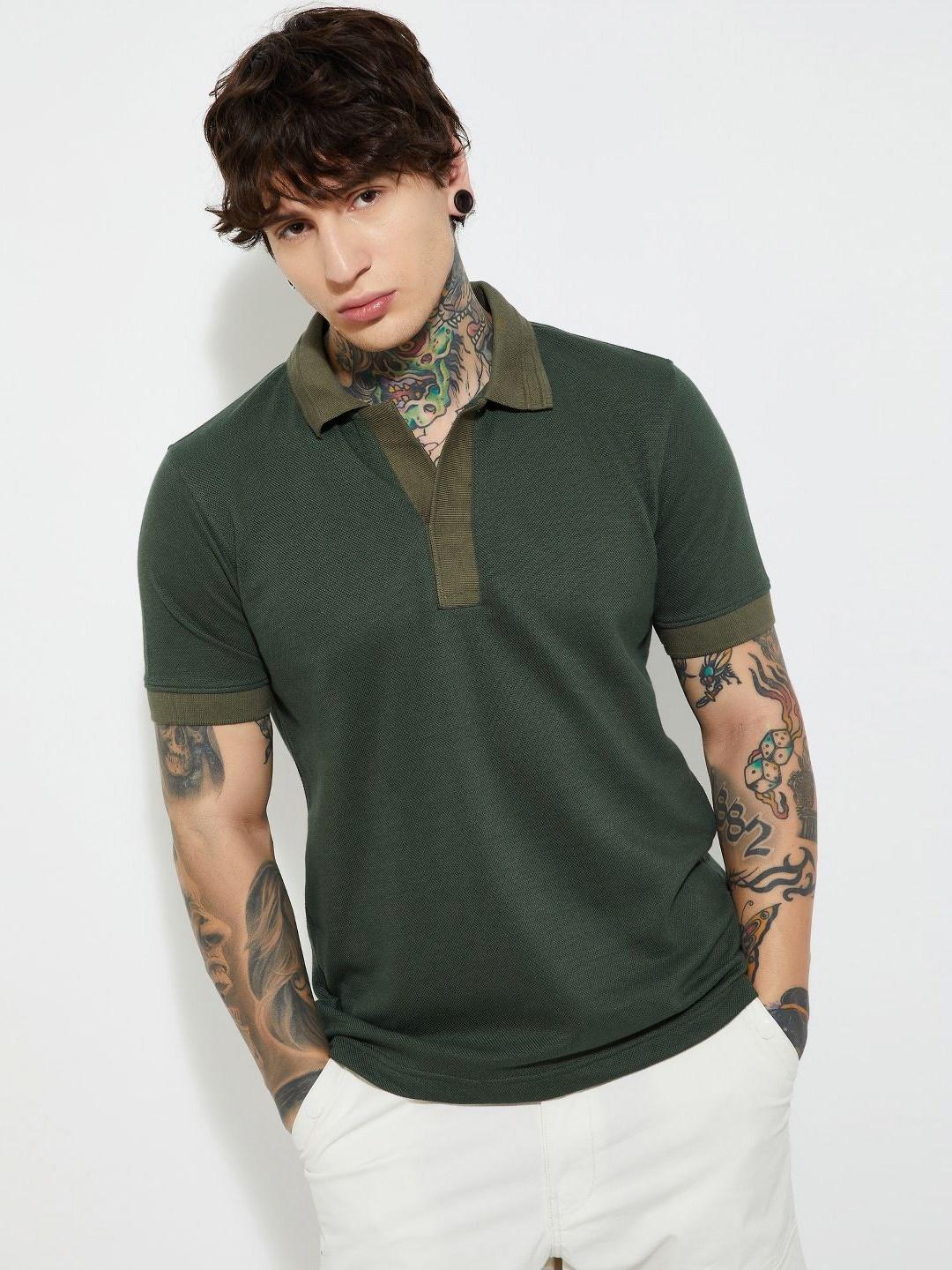 Buy Max Polo Collar Cotton Casual T Shirt - Tshirts for Men 36222606 ...