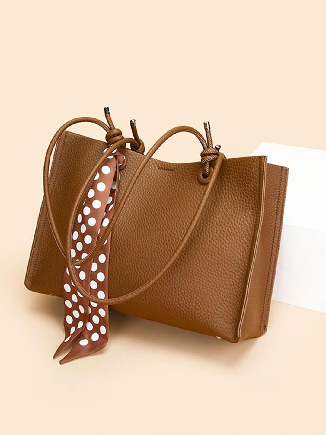 Buy CORSICA Structured Two Handle Tote Bag With Non Detachable Sling ...