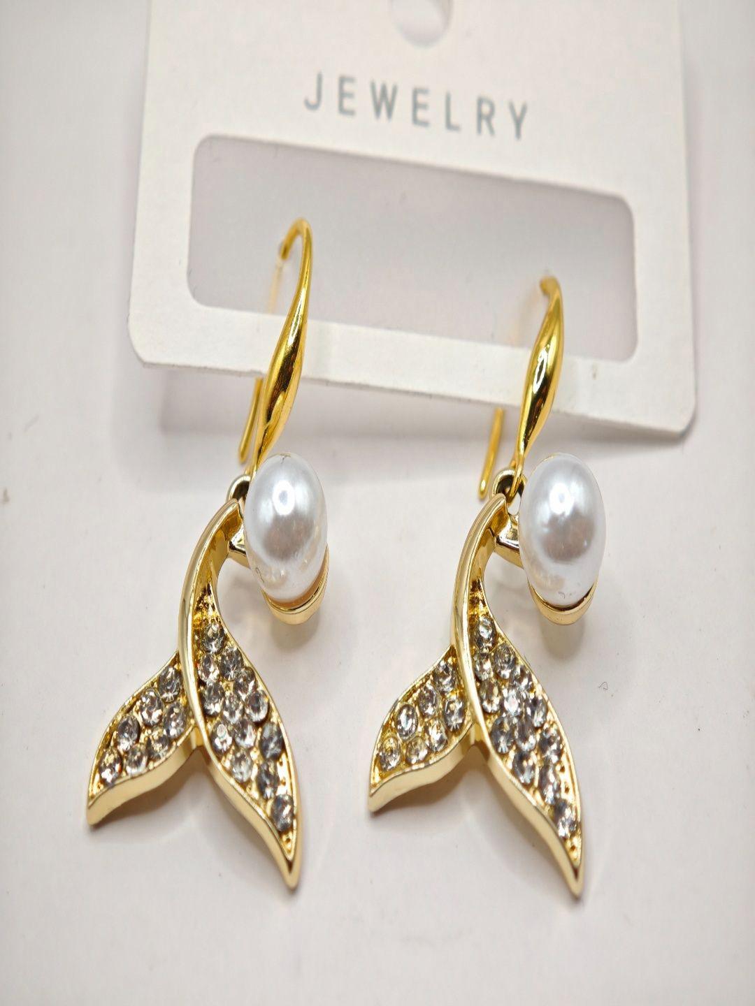 Buy SAPRAA TRENDS Gold Plated AD Studded & Pearls Beaded Anti Tarnish ...