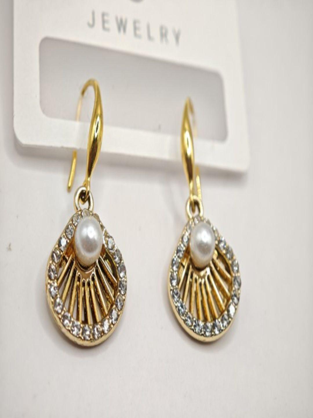 Buy SAPRAA TRENDS Gold Plated American Diamond Studded & Beaded Anti ...