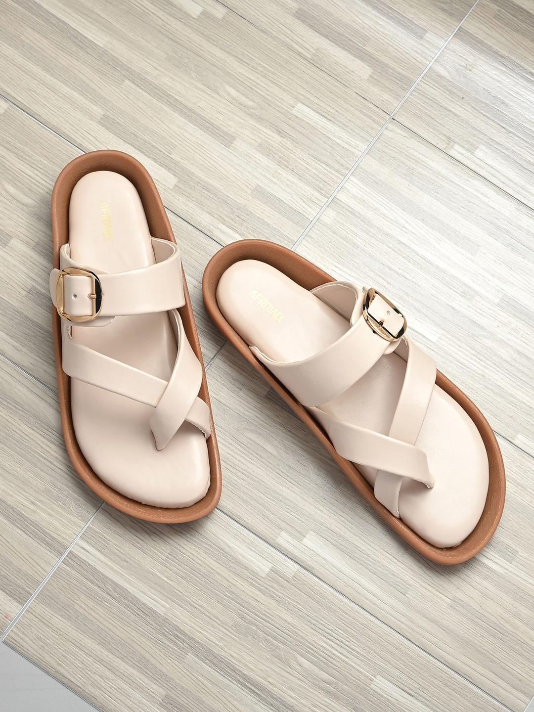 Buy AfroJack Women Open Toe Flats - Flats for Women 36209747 | Myntra