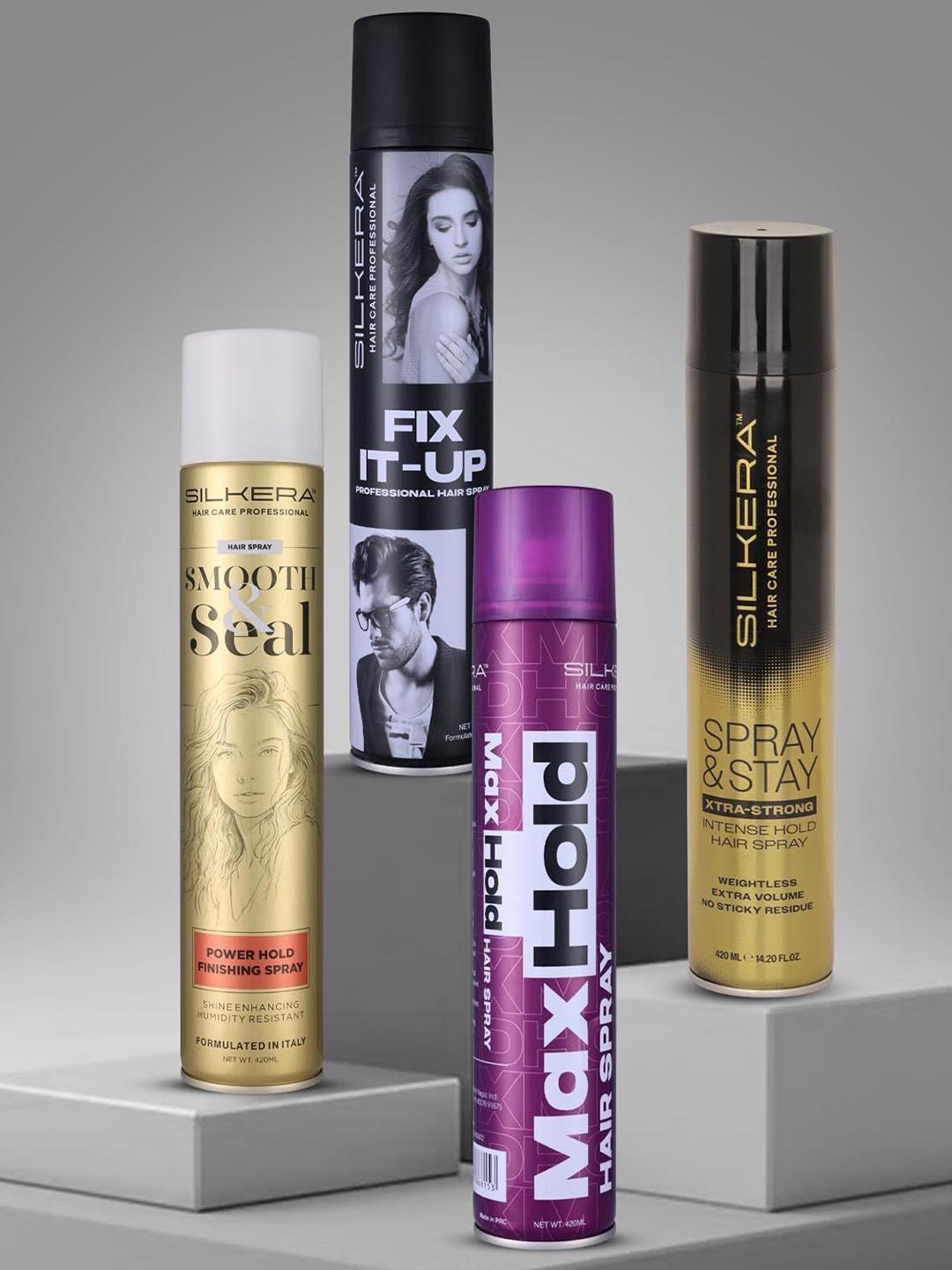 Buy SILKERA Professional Hair Spray For Smooth & Seal 420 Ml - Hair ...