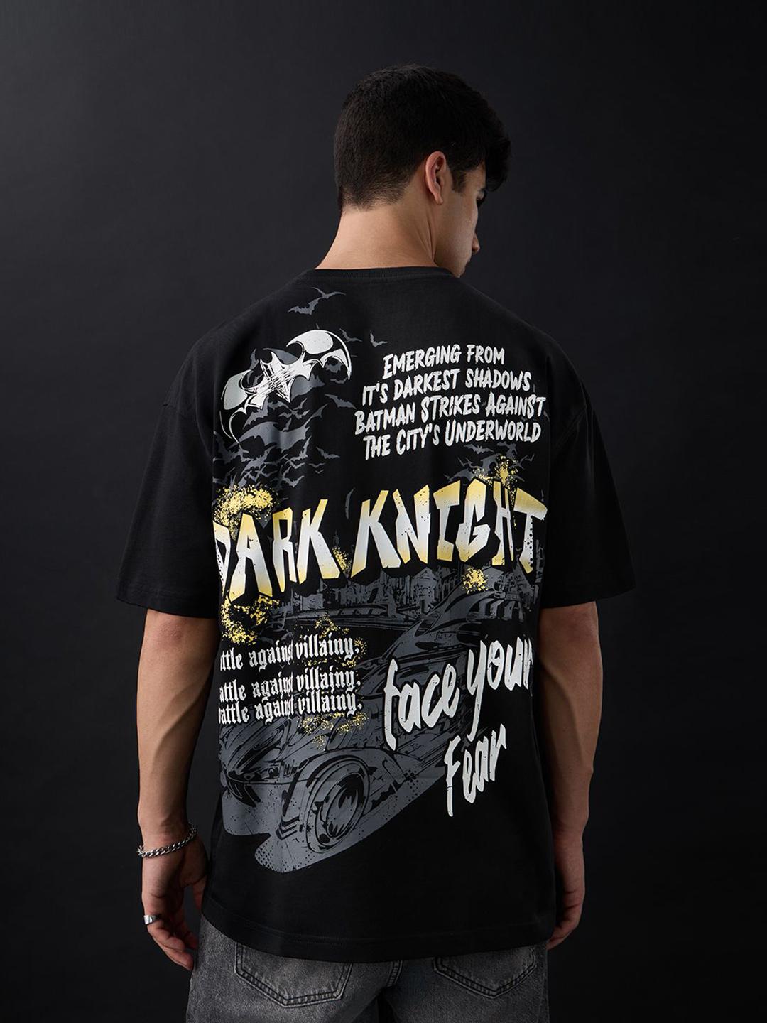 Buy The Souled Store Men Batman Typography Printed Round Neck Cotton ...