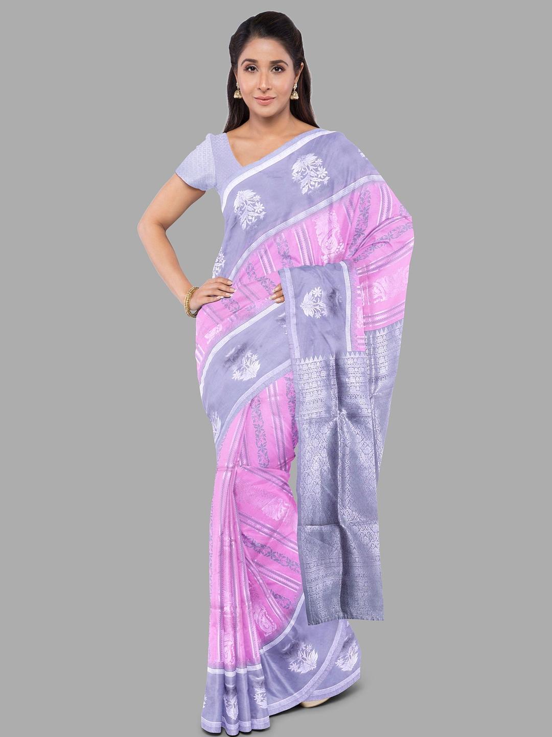 Buy The Chennai Silks Woven Design Bengali Garad Saree - Sarees for ...