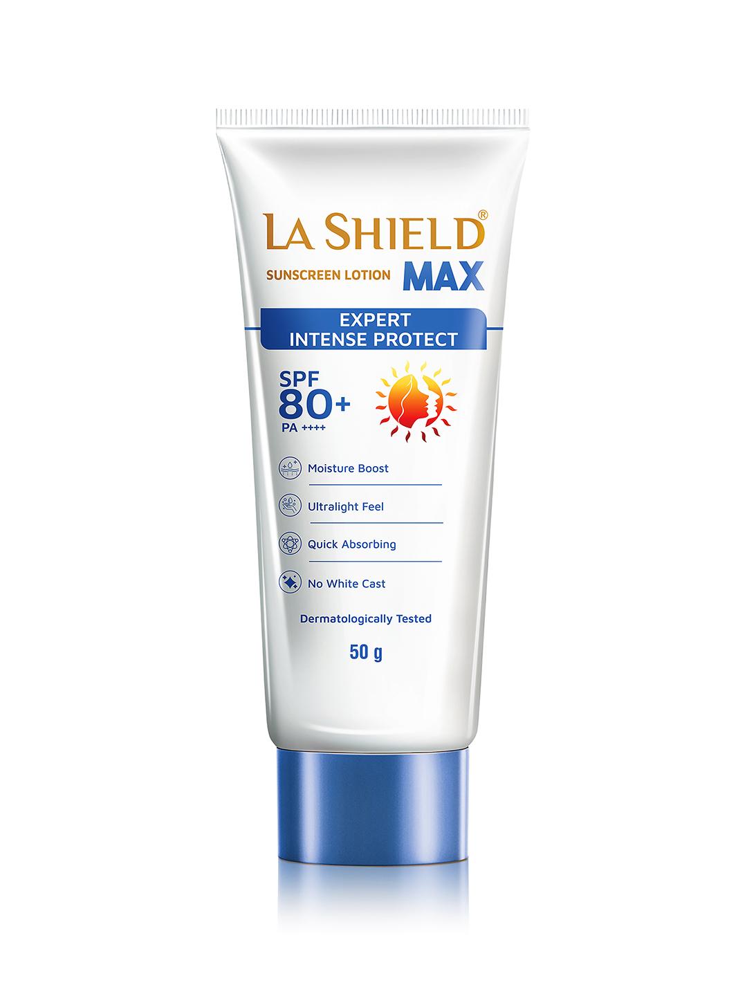 Buy La Shield Max SPF80+ PA++++ Expert Intense Protect Sunscreen Lotion ...