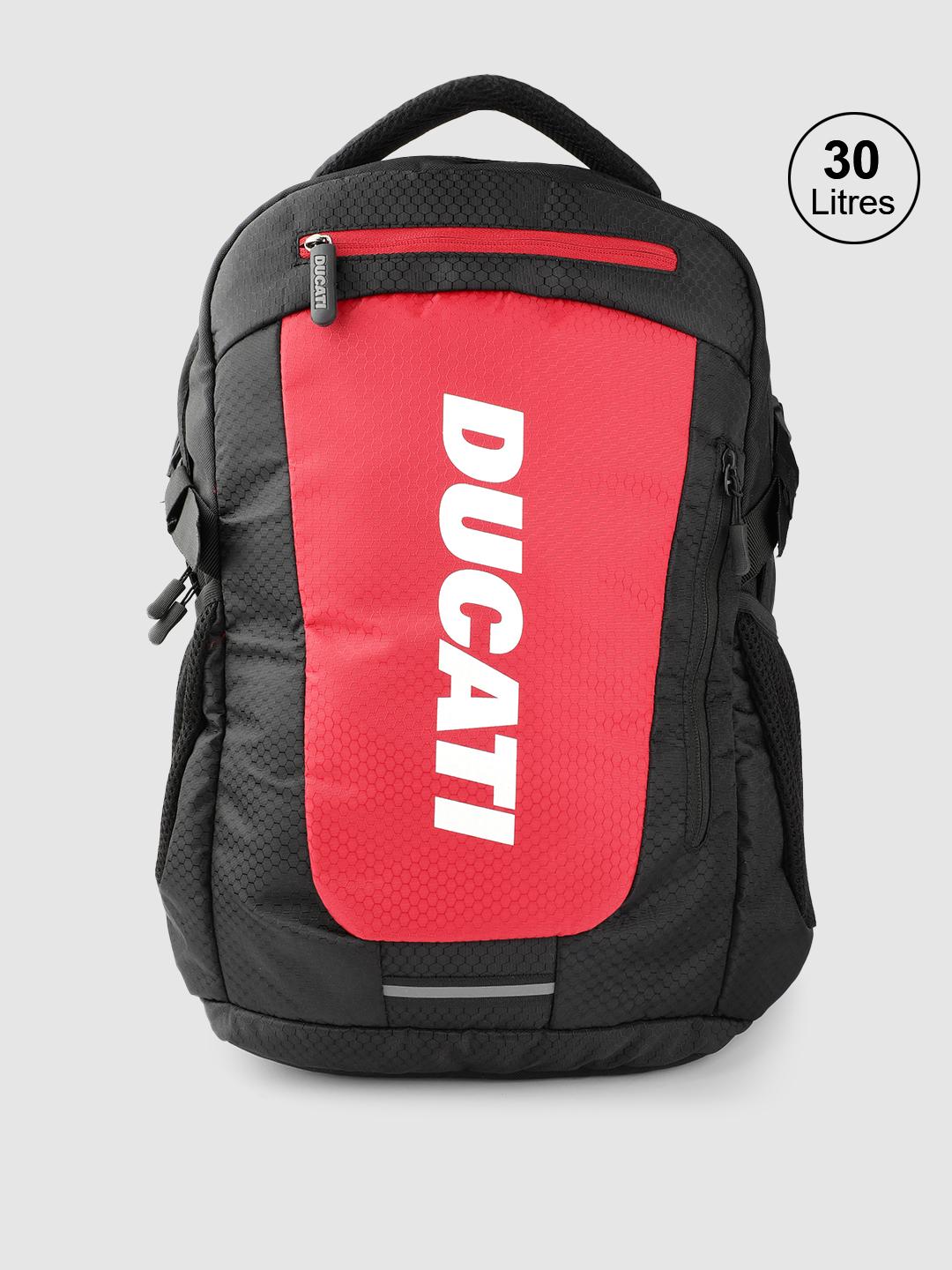 Buy Ducati Unisex Colourblocked 16 Inch Laptop Backpack With ...