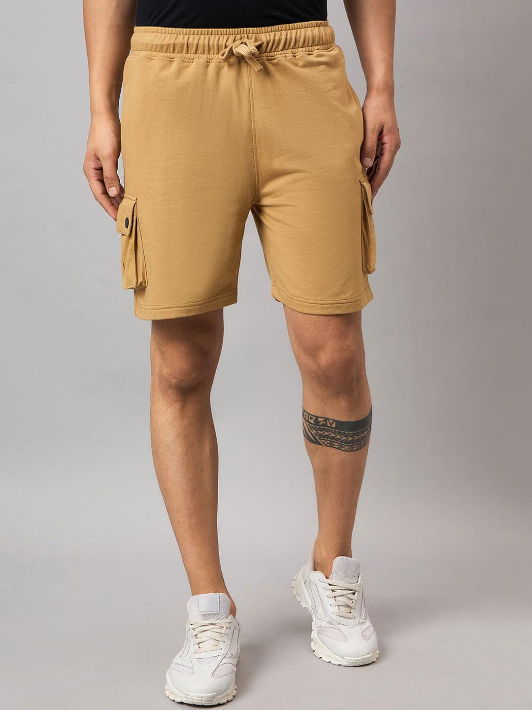 Buy THE BEETEL HOUSE Men Solid Mid Rise Regular Fit Shorts - Shorts for ...