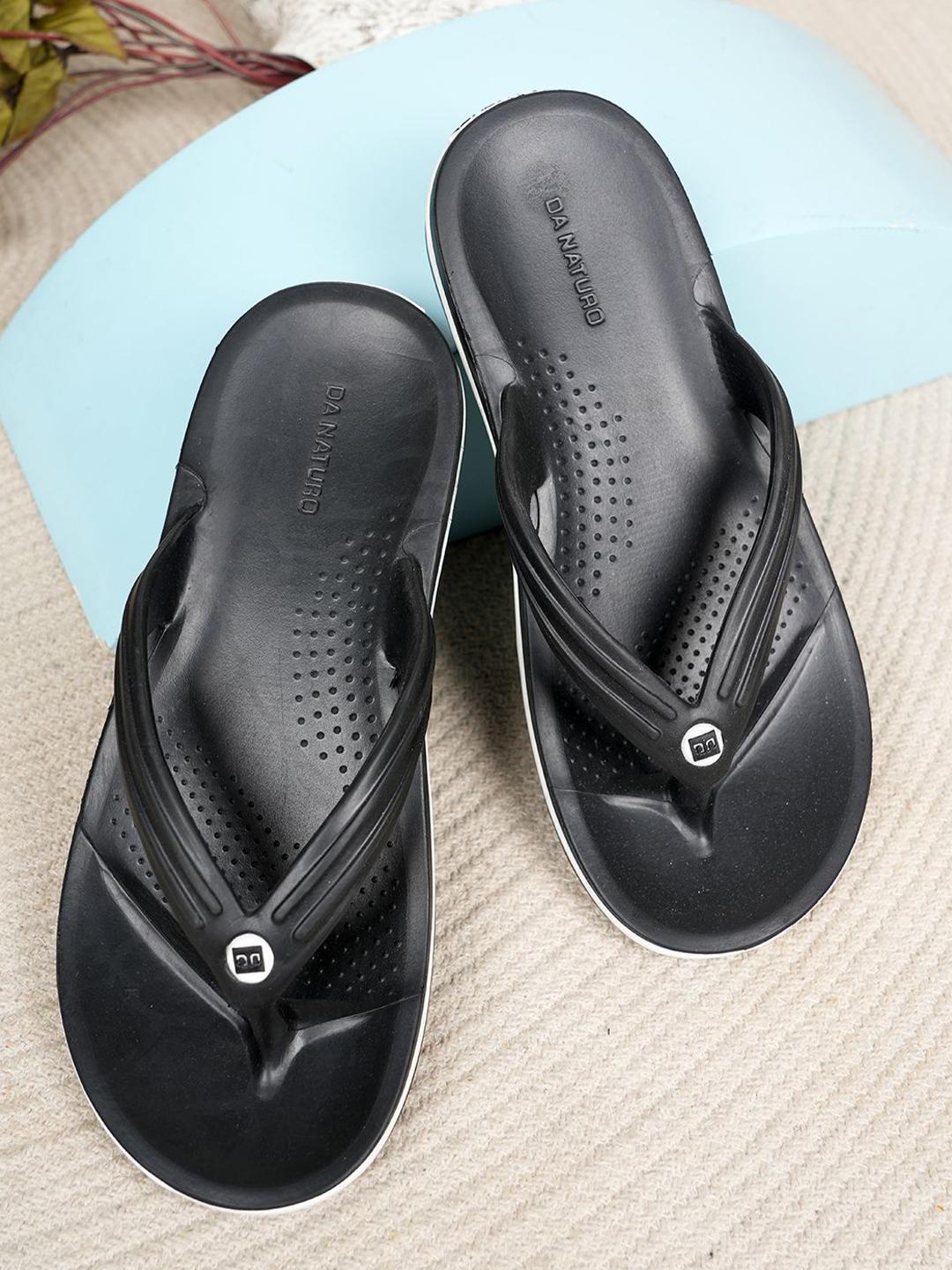 Buy DA NATURO Cushioned Footbed Thong Flip Flops - Flip Flops for Men ...