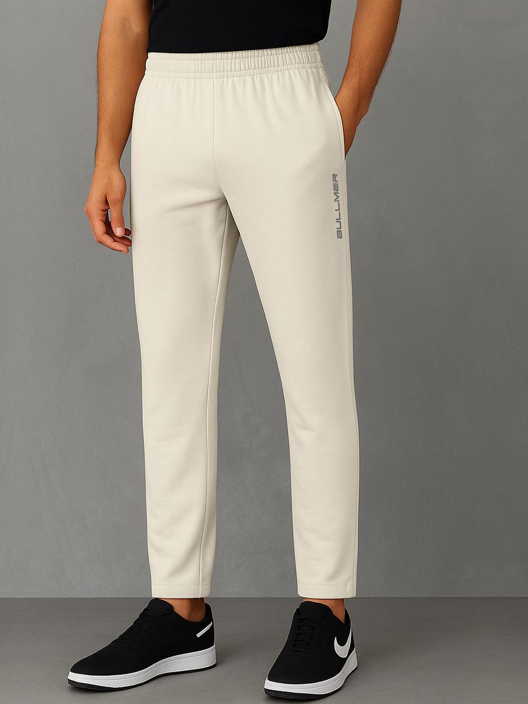 Buy BULLMER Men Solid Mid Rise Regular Fit Track Pant - Track Pants for ...