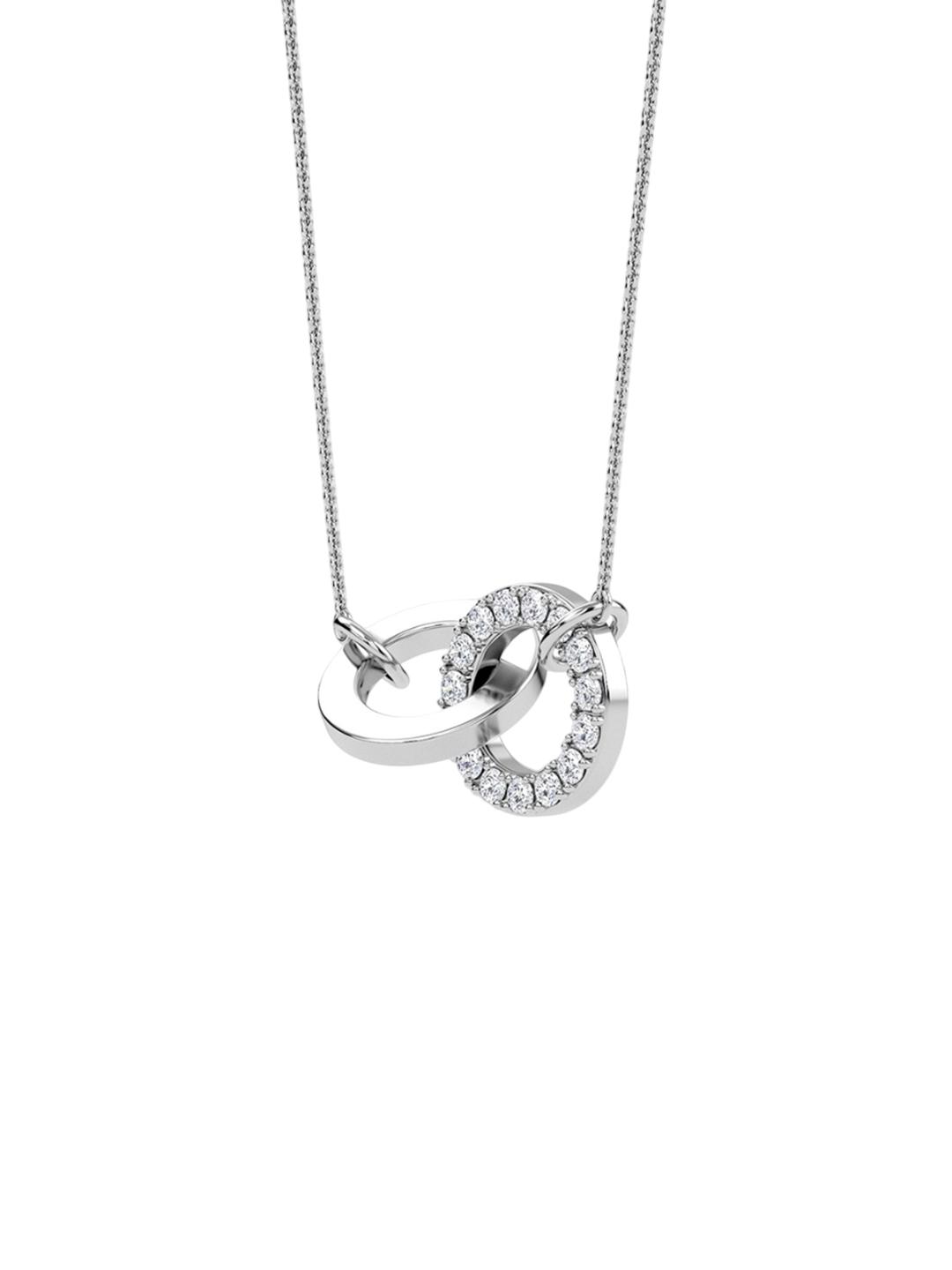 Buy SHINE ETERNAL Women 18K Gold Lab Grown Interlinking Circles Diamond ...