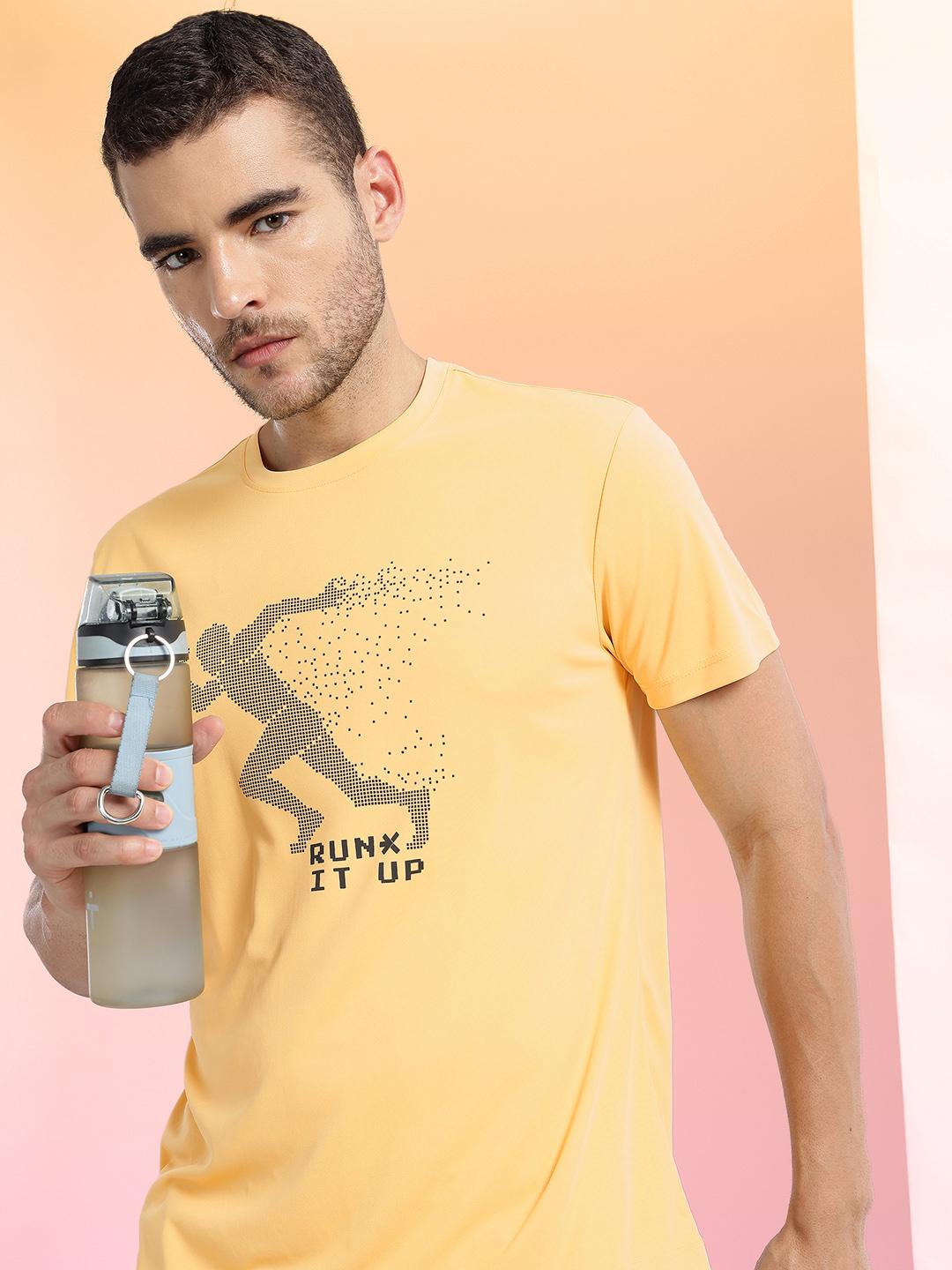 Buy HRX By Hrithik Roshan Graphic Printed Round Neck Running T Shirt ...