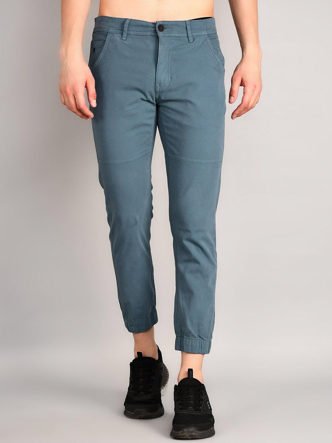 Buy TIM PARIS Men Original Jogger Fit Mid Rise Regular Trousers ...
