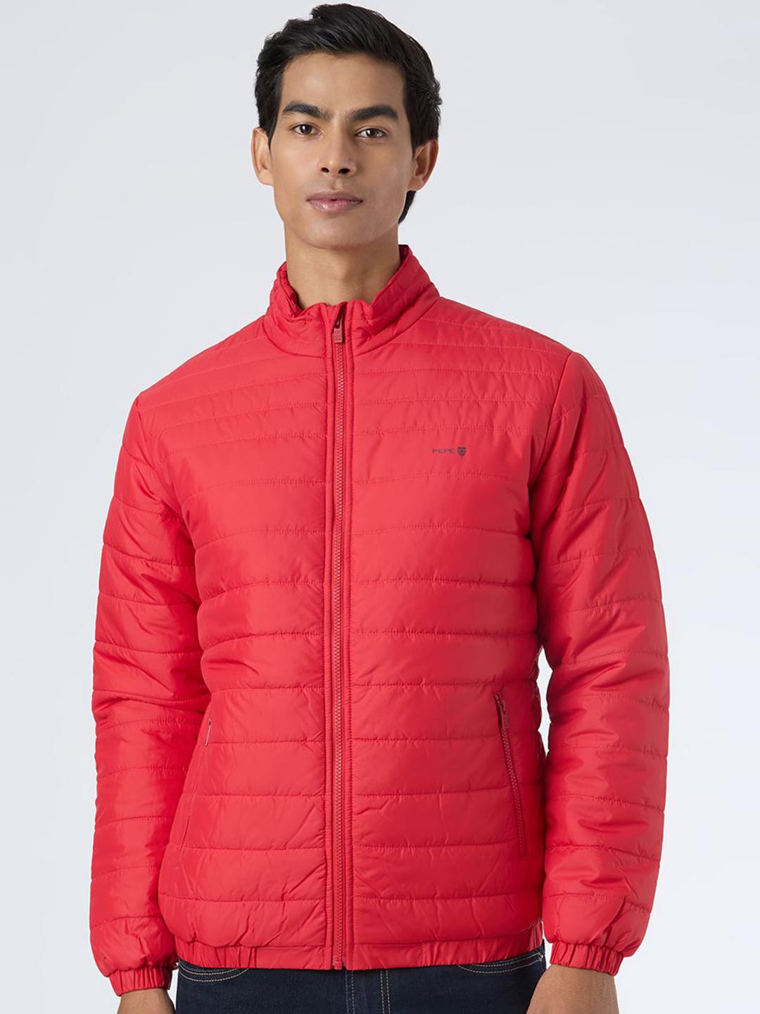 Buy Pepe Jeans Mock Collar Quilted Puffer Jacket - Jackets for Men ...
