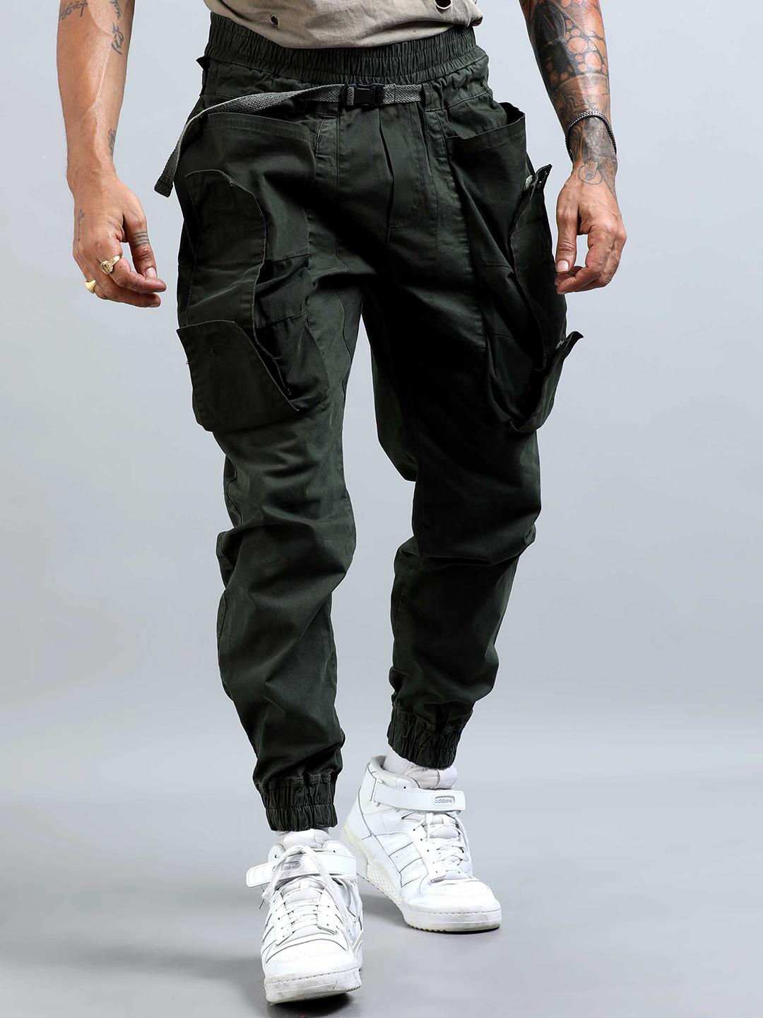 Buy Italian Colony Men Elevato Layers Cargo Joggers - Trousers for Men ...