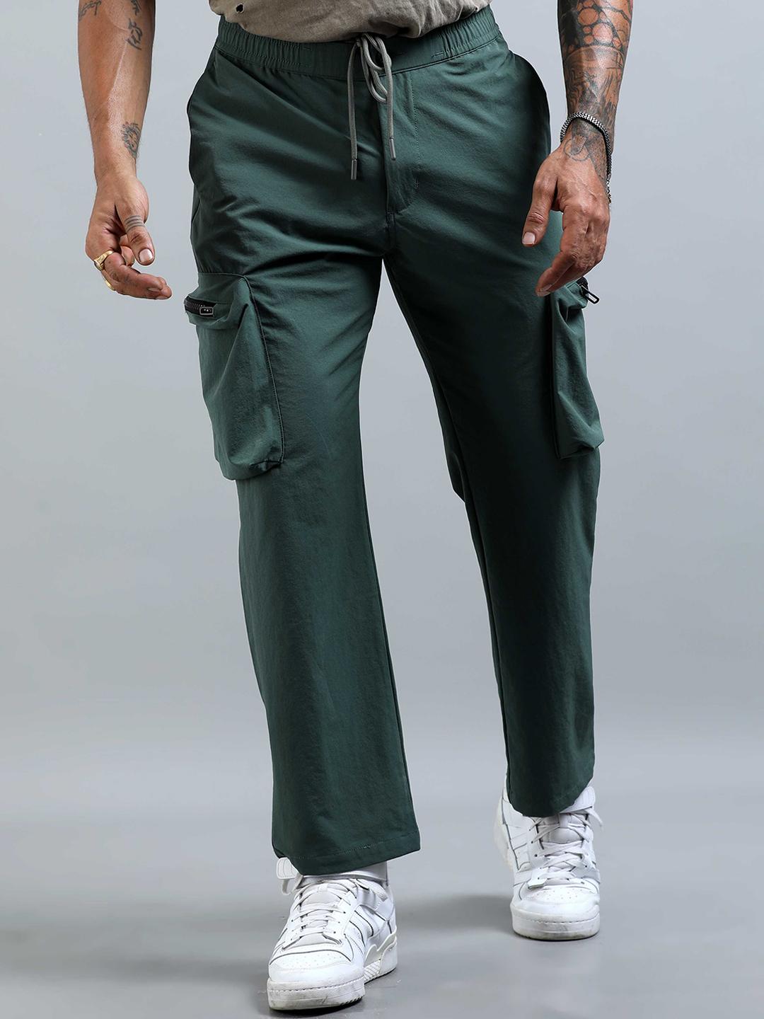 Buy Italian Colony Men Urban Voyage Relaxed Cargo - Trousers for Men ...
