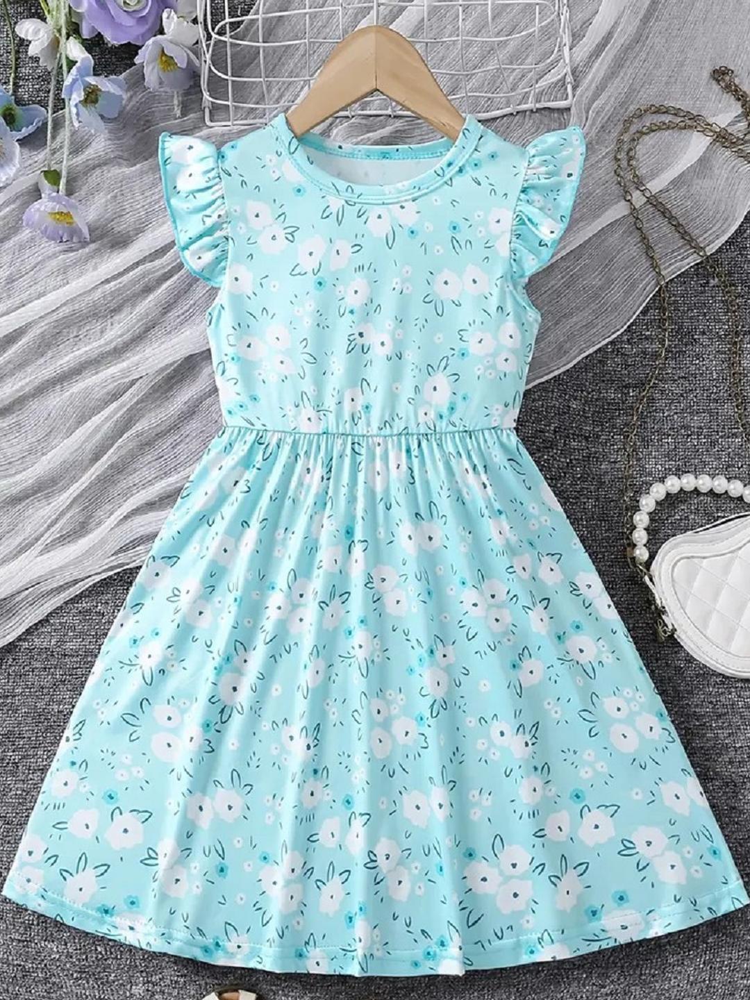 Buy YK Girls Turquoise Blue Dresses - Dresses for Girls 36319800 | Myntra