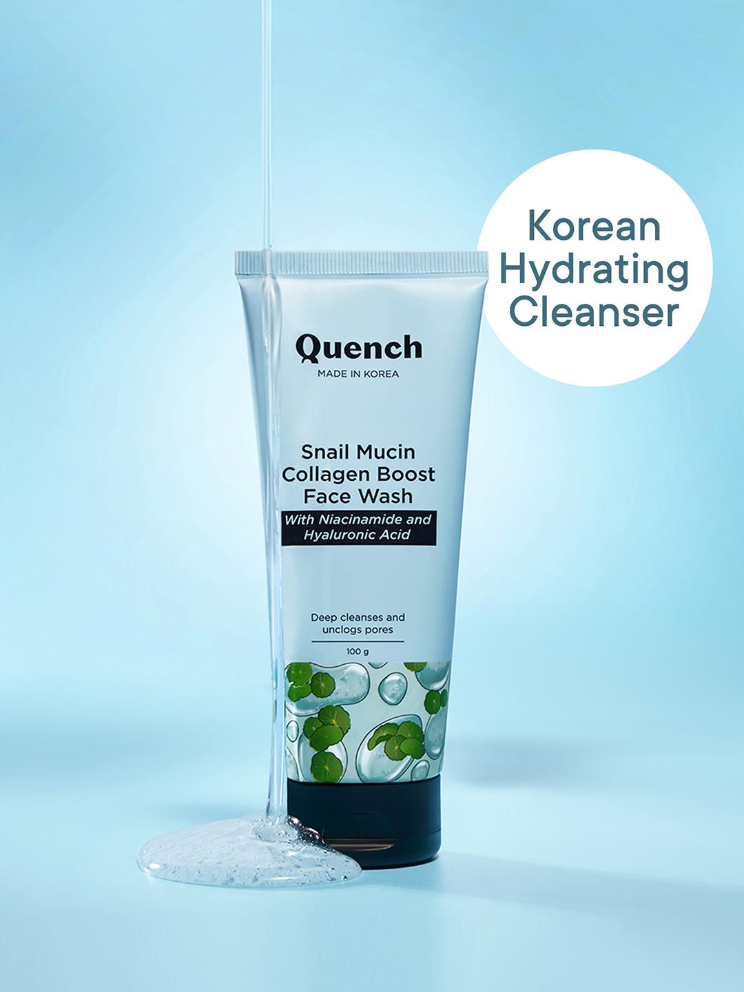 Buy Quench Snail Mucin Collagen Boost Face Wash 100 Gm - Face Wash And ...