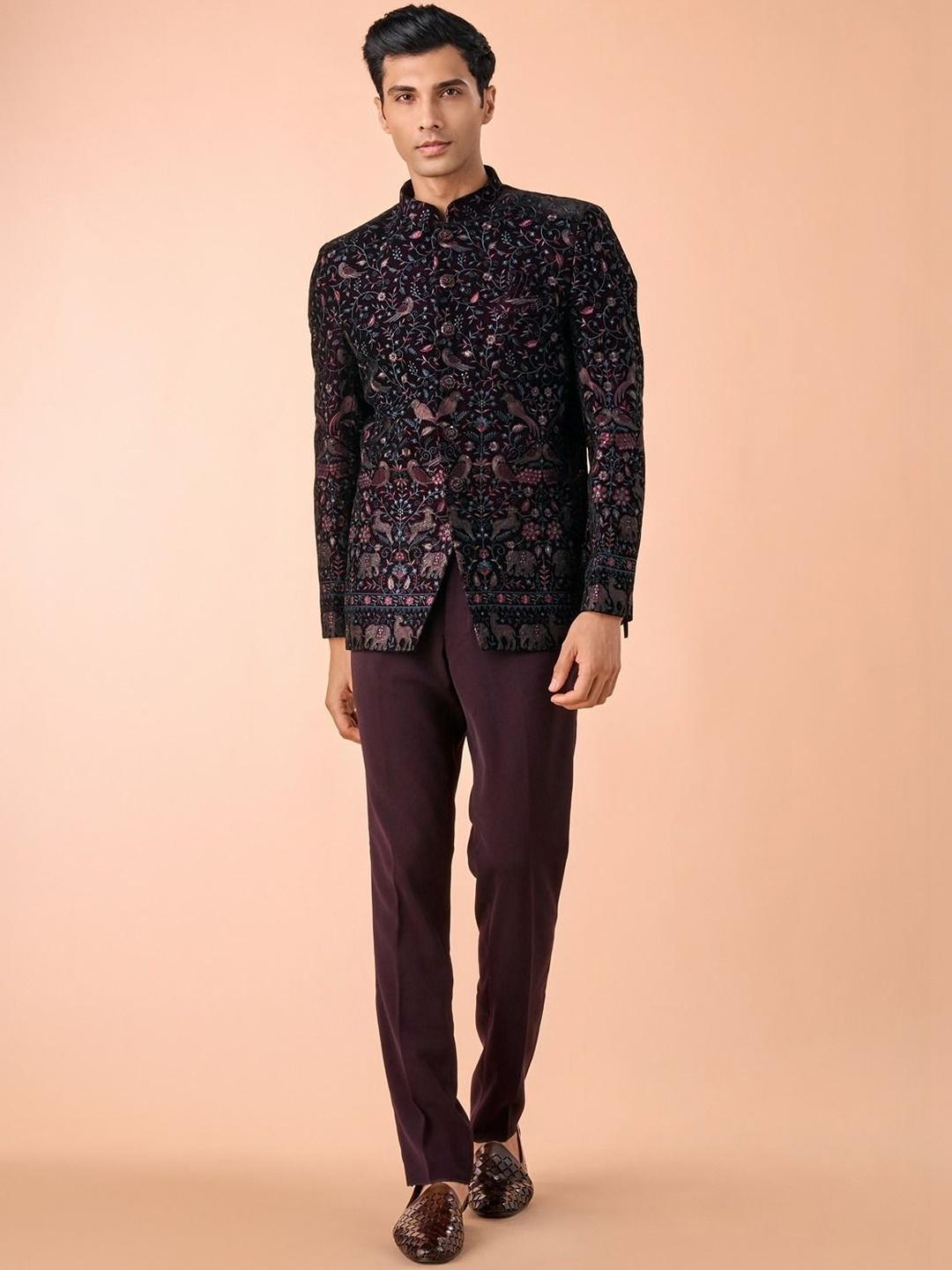 Buy Manyavar Single Breasted Bandhgala Suit - Suits for Men 38358690 ...