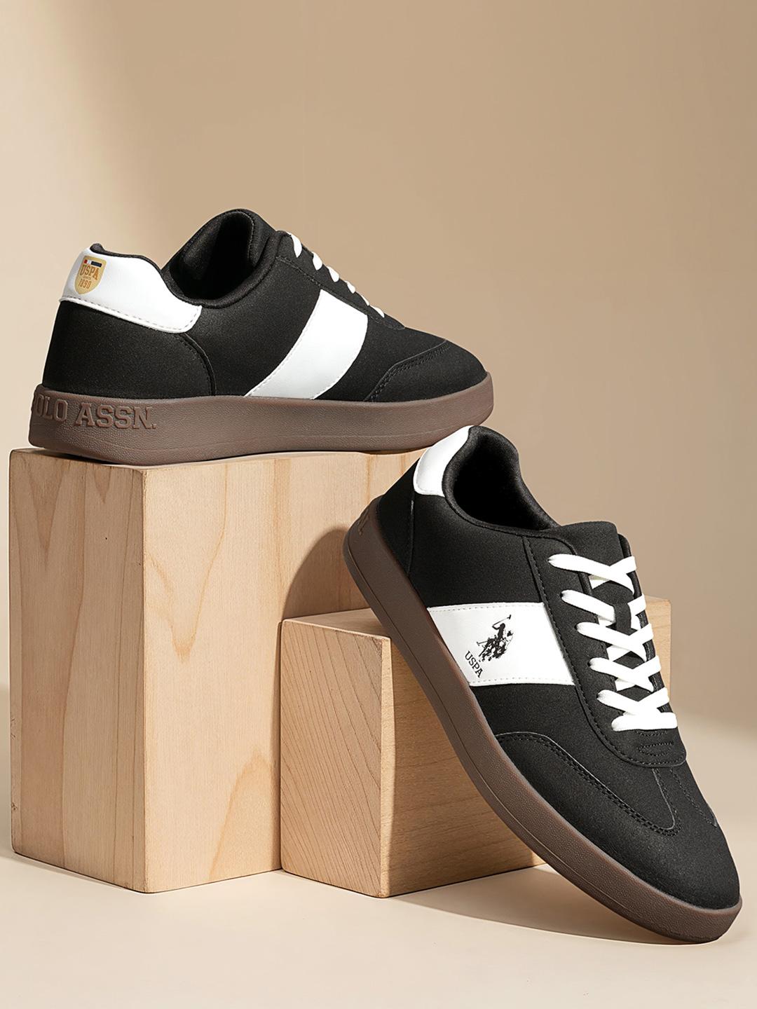 Buy U.S. Polo Assn. Skylar 2.0 Casual Retro Black Sneakers Shoes ...