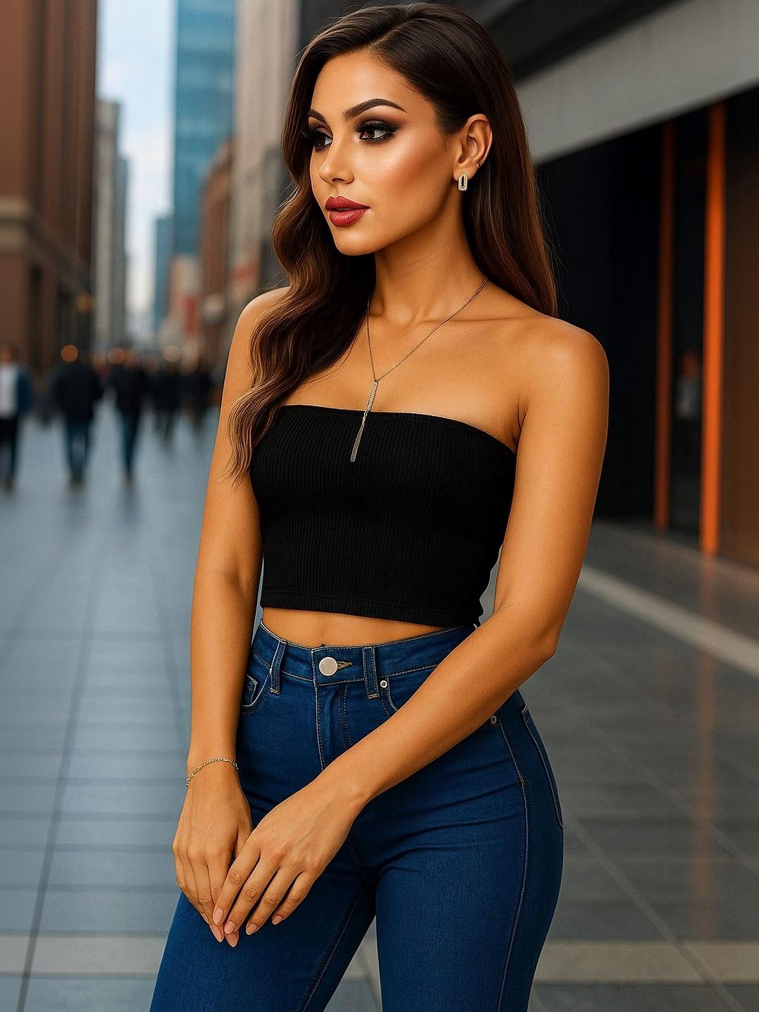 Buy Jahal Fashion Tube Crop Top - Tops for Women 38348157 | Myntra