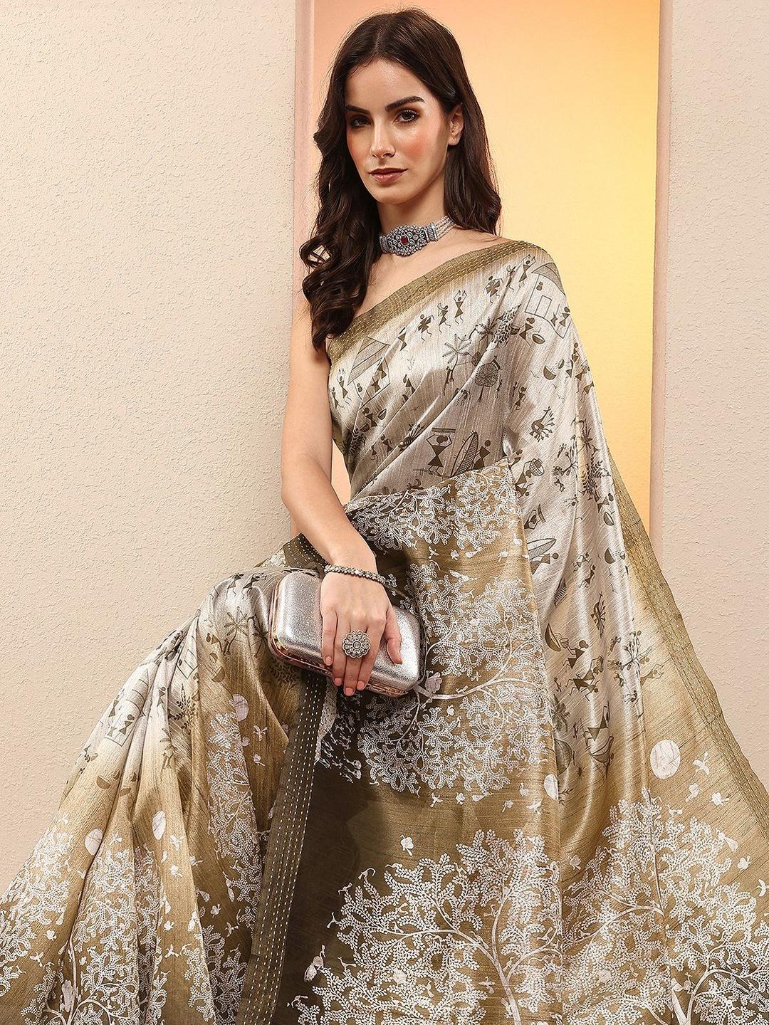 Buy Libas Ethnic Motifs Silk Blend Saree - Sarees for Women 38240416 ...