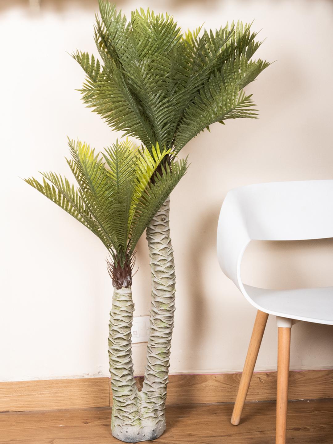 Buy AARVI DECOR STUDIO Pvc Artificial Duo Palm Tree - Artificial ...