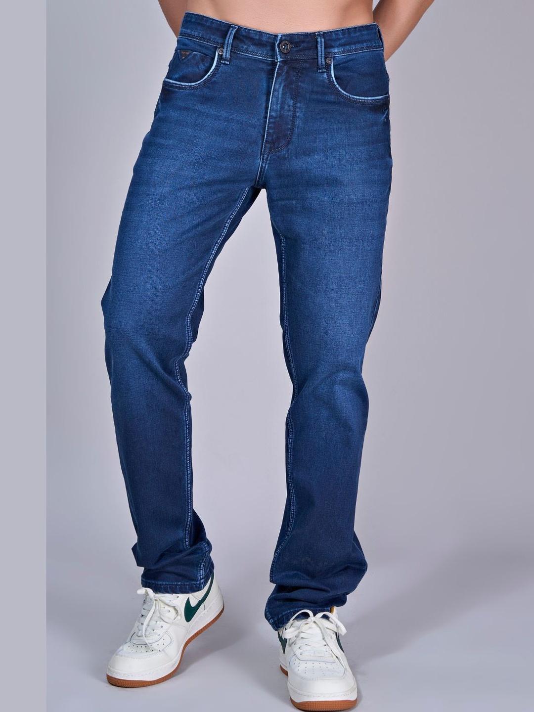 Buy Pointer Jeans Men Comfort Straight Fit Mid Rise Soft Stretch Jeans ...