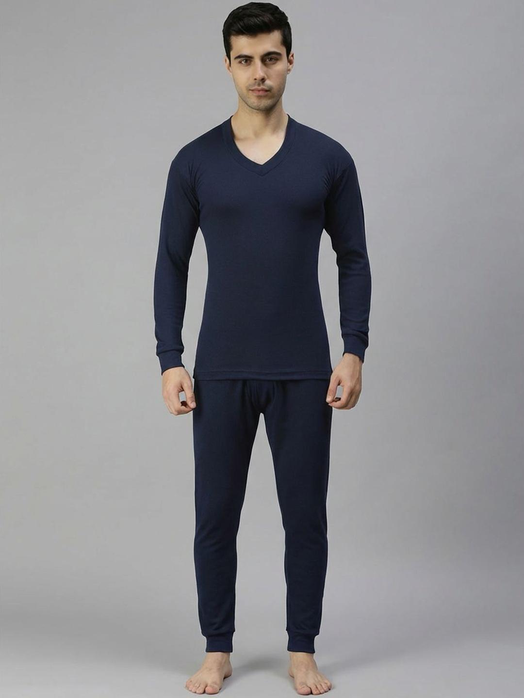 Buy AMUL COMFY Men V Neck Thermal Set - Thermal Set for Men 38522447 ...