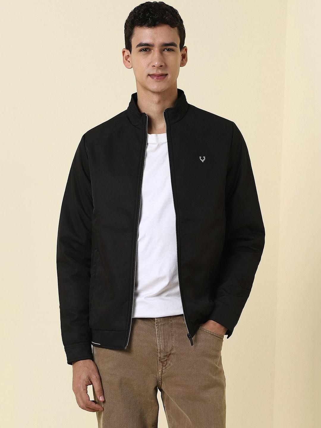 Buy Allen Solly Men Lightweight Bomber Jacket - Jackets for Men ...