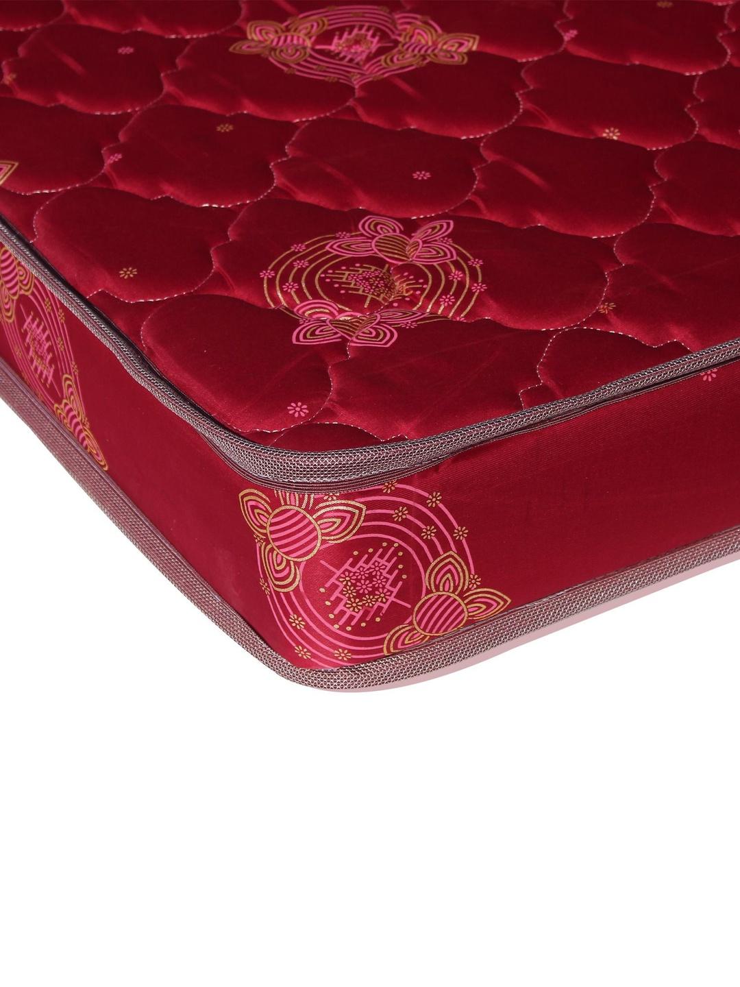 Buy Cozy Coir Maroon Quilted Heavy Density Coir Orthopedic King ...